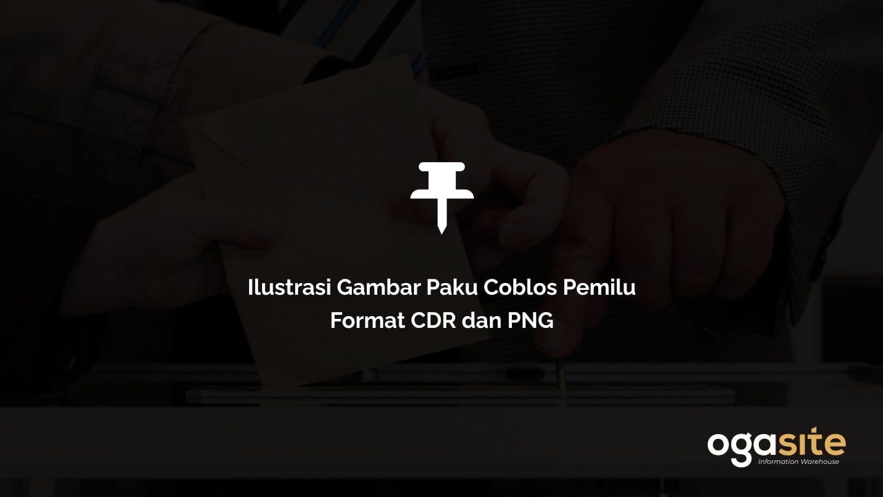 Ilustrasi Gambar Paku Coblos Pemilu Format CDR dan PNG