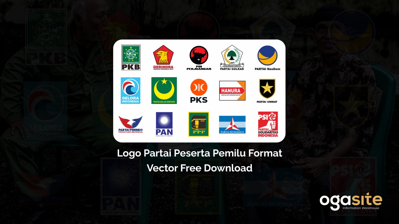 Logo Partai Peserta Pemilu Format CDR (Lengkap)